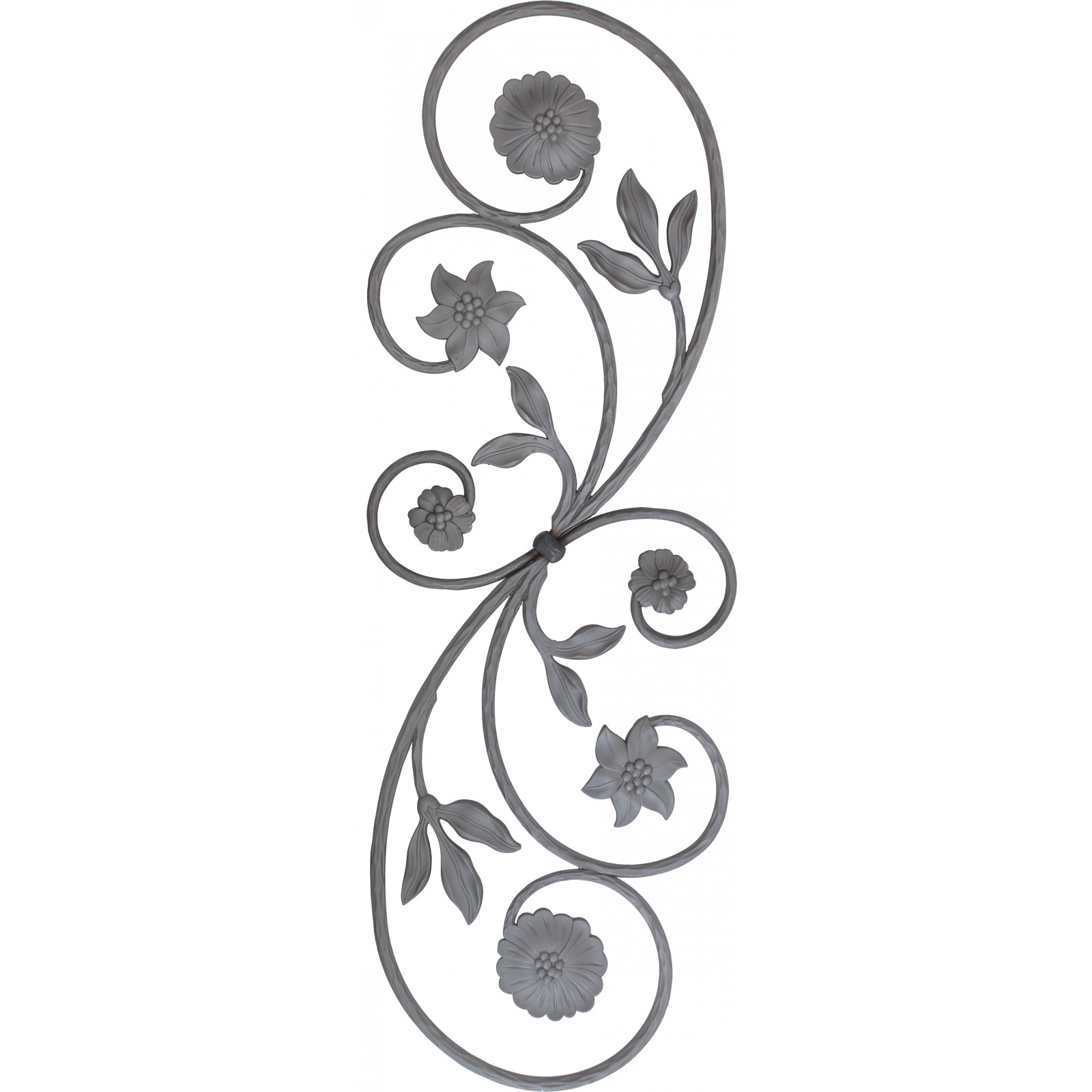 Élément florale en acier moulé